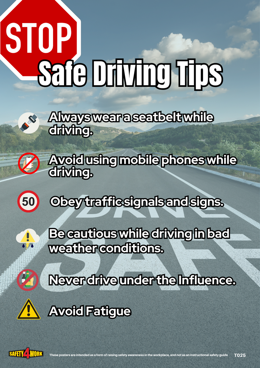 T025- Transport Workplace Safety Poster – Safety4Work