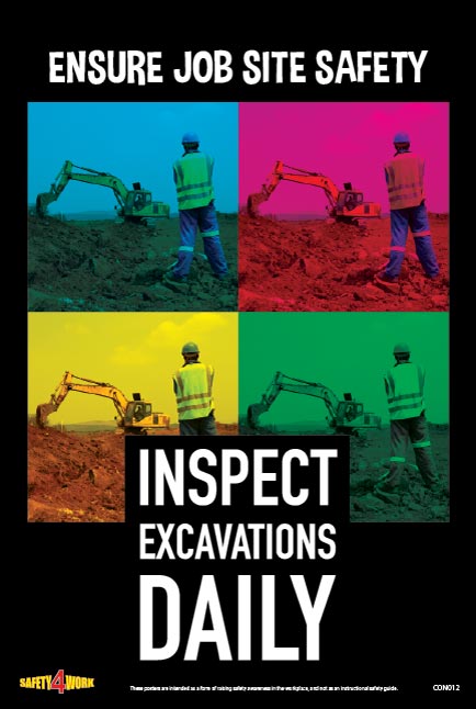 CON012- Construction Workplace Safety Poster – Safety4Work