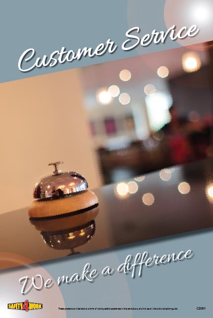 CS001- Customer Service Workplace Safety Poster – Safety4Work