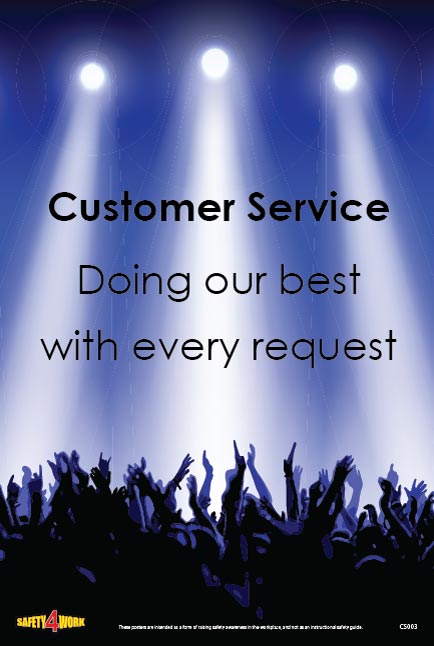 CS003- Customer Service Workplace Safety Poster – Safety4Work