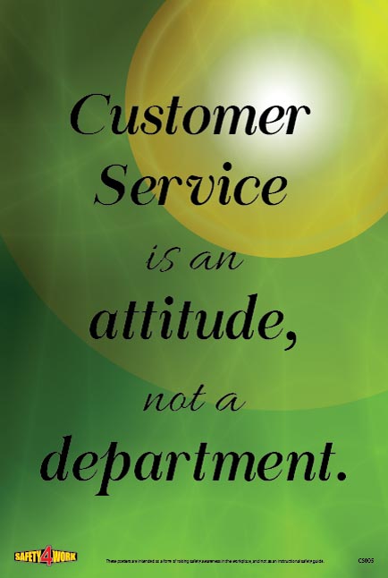 CS005- Customer Service Workplace Safety Poster – Safety4Work