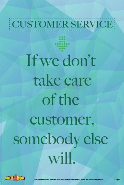 CS006- Customer Service Workplace Safety Poster – Safety4Work
