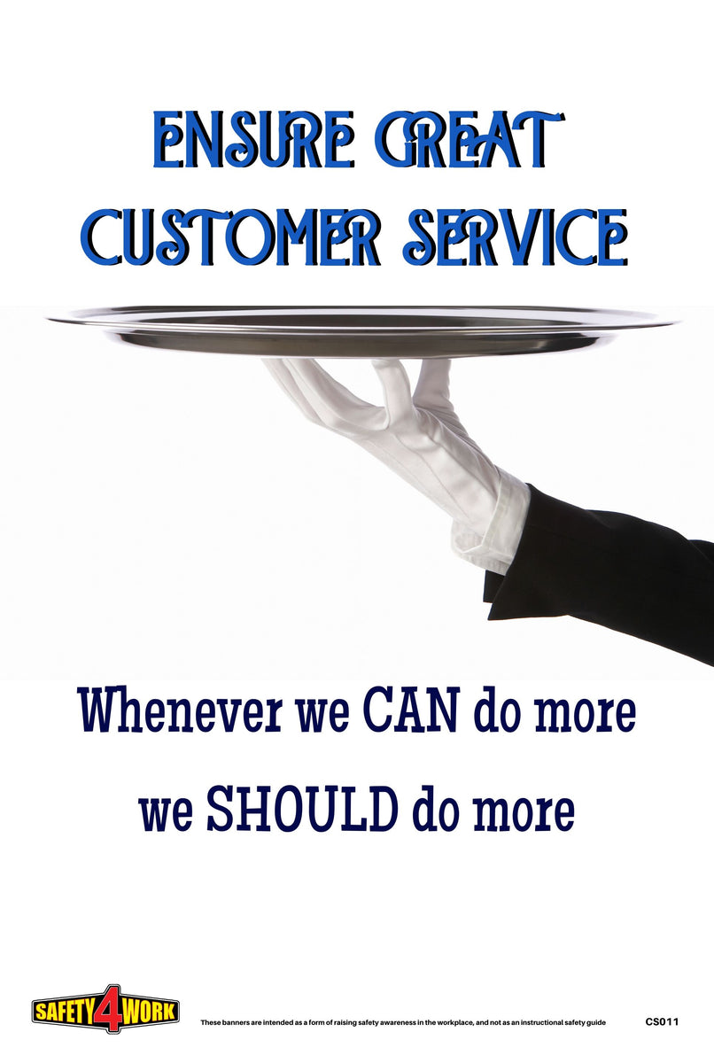 CS011- Customer Service Workplace Safety Poster – Safety4Work