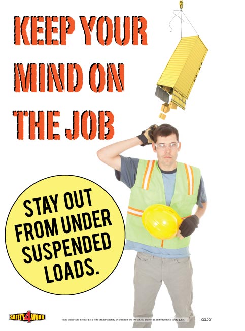 C&L001- Cranes and Lifting Workplace Safety Poster – Safety4Work