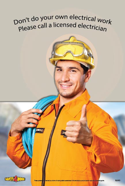 EL004- Electrical Workplace Safety Poster – Safety4Work