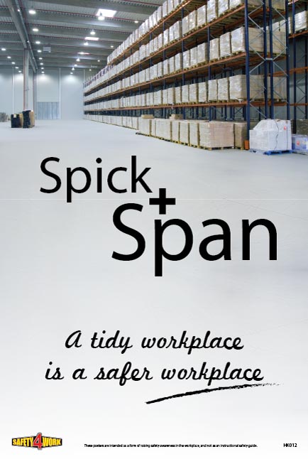HK012- Housekeeping Workplace Safety Poster – Safety4Work