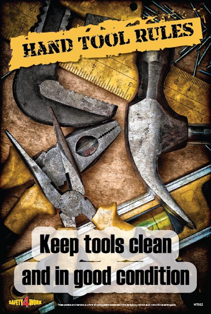 HT002- Handtools Workplace Safety Poster – Safety4Work
