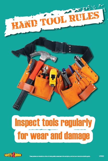 HT003- Handtools Workplace Safety Poster – Safety4Work
