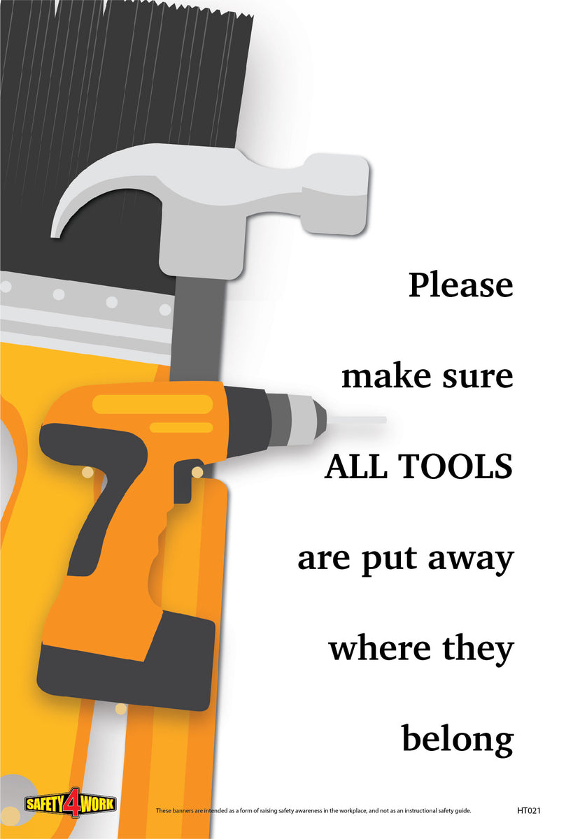 HT021- Handtools Workplace Safety Poster – Safety4Work