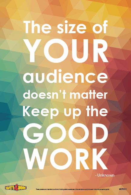 MOT013- Motivation Workplace Safety Poster – Safety4Work