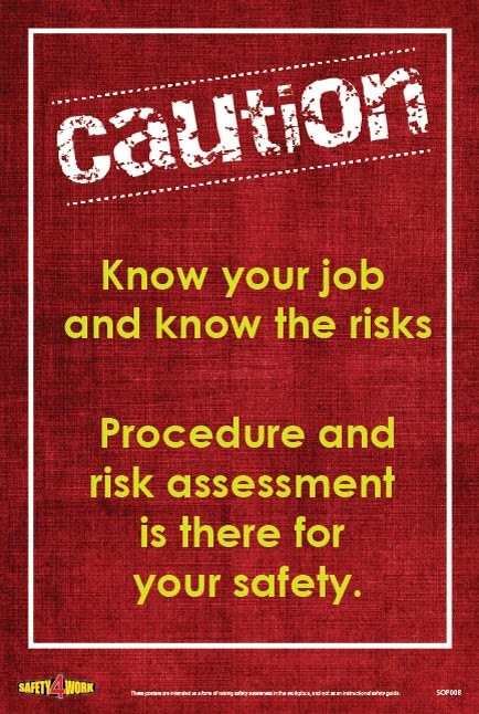 SOP009- SOP Workplace Safety Poster – Safety4Work
